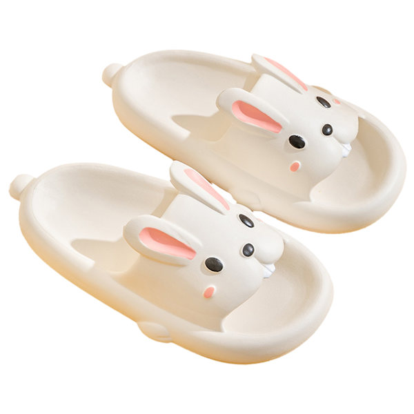 Söta tecknade sandaler sommarkudde Bekväm kanin med tjock sula white ...