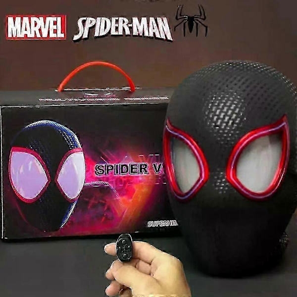 SWMarvel Spider-Man Elektronisk Mask med Rörliga Ögon, Fjärrkontroll ...
