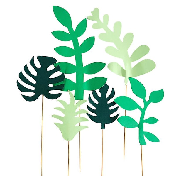Tropical Palm Leaves Cake Toppers Palm Leaf Jungle Cake Topper ...