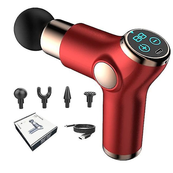 Massagepistol Deep Tissue Percussion Mini Lcd 32 Speeds Muscle Massager ...
