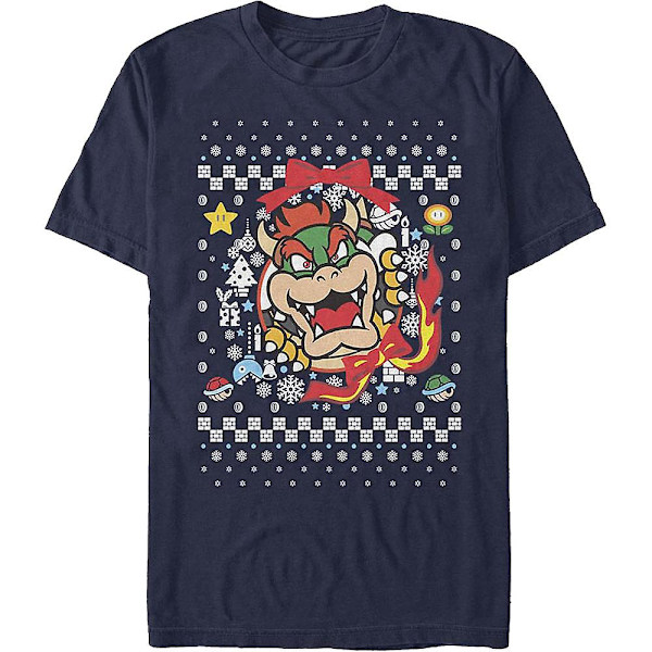 Bowser Ugly Faux Knit Super Mario Bros. T-shirt XXL | XXL | Fyndiq