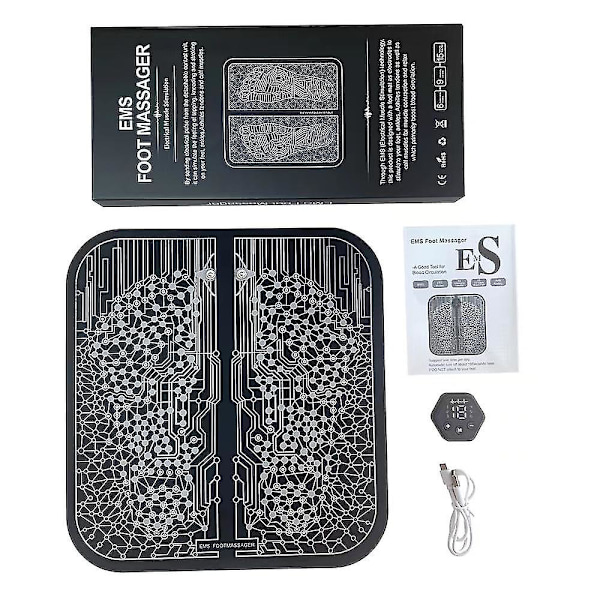 Ems Foot Massager Matta Ben Bantning Blodcirkulation Deep Impulse Stimulation Massage Pad | Fyndiq