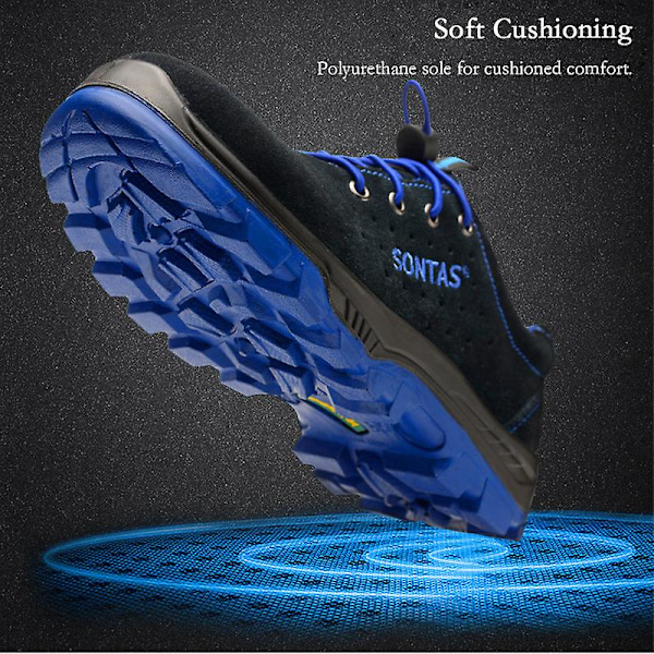 Lätta, punkteringsbeständiga, skyddsarbetsskor för män Sneakers 3C768 ...