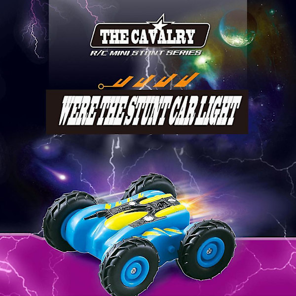 Mini Roll Stunt Bil Fjärrkontroll Elbil Leksaker Dubbelsidig körning ...