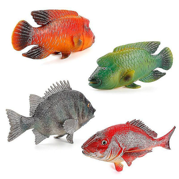 Tropisk Gigantisk Gummi Fisk Figur Spel Set | Fyndiq