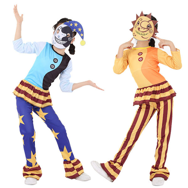 Sundrop Moondrop Kostym Fnaf Sun Moon Clown Cosplay Outfit Sun S | Fyndiq