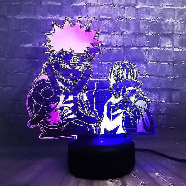 Naruto Uchiha Itachi USB 3d Night Light Atmosphere Led bordslampa | Fyndiq