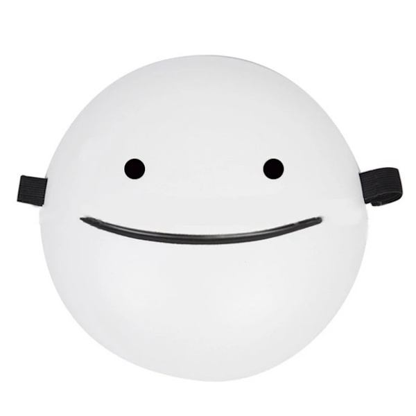 Cartoon Smile Dream Mask Anime White Helmet Cosplay Mask | Fyndiq