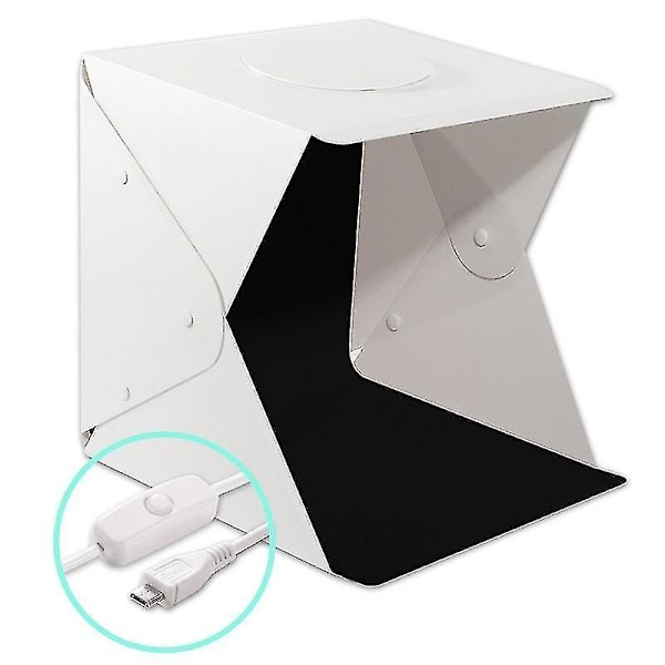 Portabel fotostudio med USB-driven LED-belysning a839 | Fyndiq