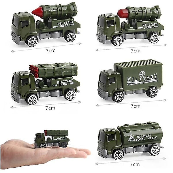 Militära lastbilar Billeksak Minilastbilsmodell Leksaker för barn ...