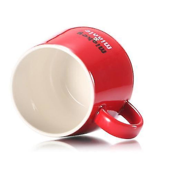 Keramisk kopp Kontorsvattenkopp Kreativ Söt Tecknad parmugg med stor kapacitet (Röd Musse) | Fyndiq