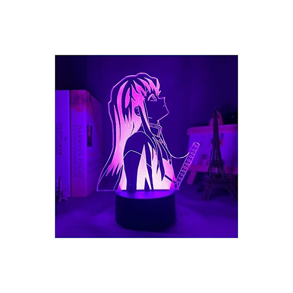 Suuri Kimetsu No Yaiba Muichiro Tokito LED-yövalo makuuhuoneen ...