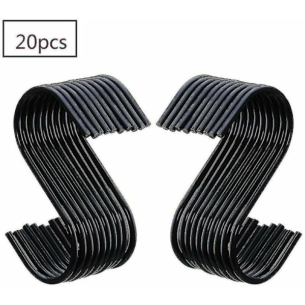 Set med 20 svarta S-krokar S-krokar S-krokar S-krokar S-krokar | Fyndiq