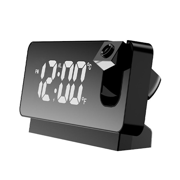 Justering av ljusstyrka Spegel Mute Mode Enkel projektion Väckarklocka ...