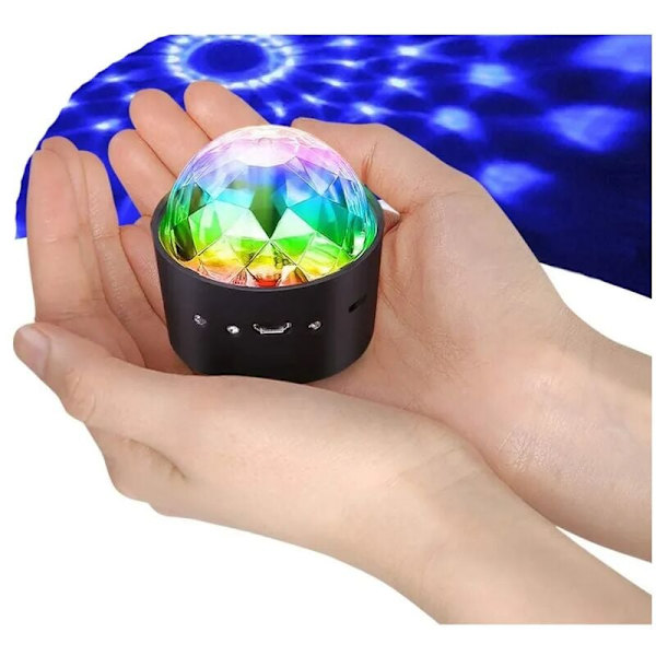 LED Disco Ball Party Light, Uppladdningsbar Disco Light, Musikstyrd ...