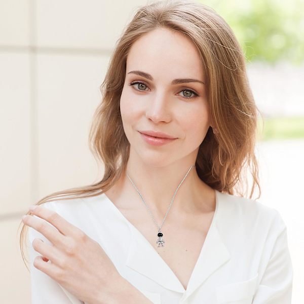 Hip-hop Metall Astronaut Halsband Robot Astronaut Höst Och Vinter Tröja Kedja Personlighet Par ...