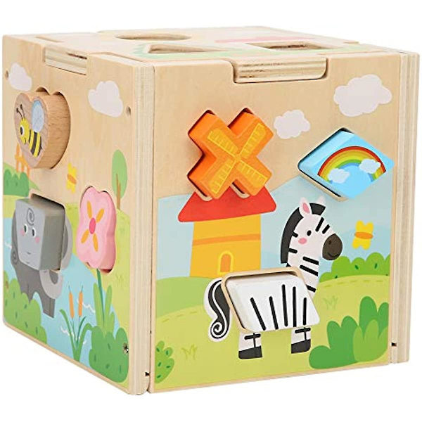 Ritoeasysports Formmatchning Byggklossar Trä Ljusa Färger Form ...