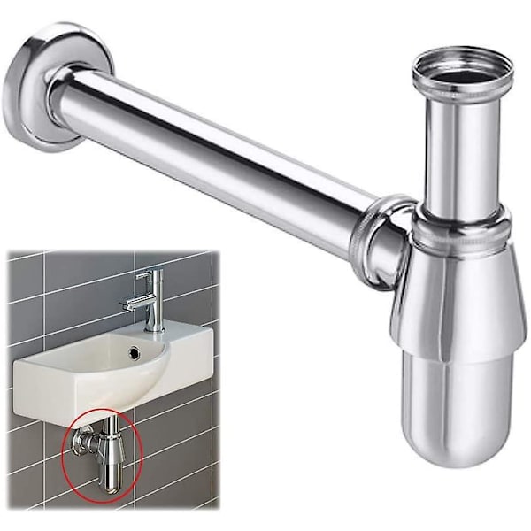 Klädskåp Tvättställ Krom Mässing Deodorant Flaskfälla Badrum Tvättställ ...