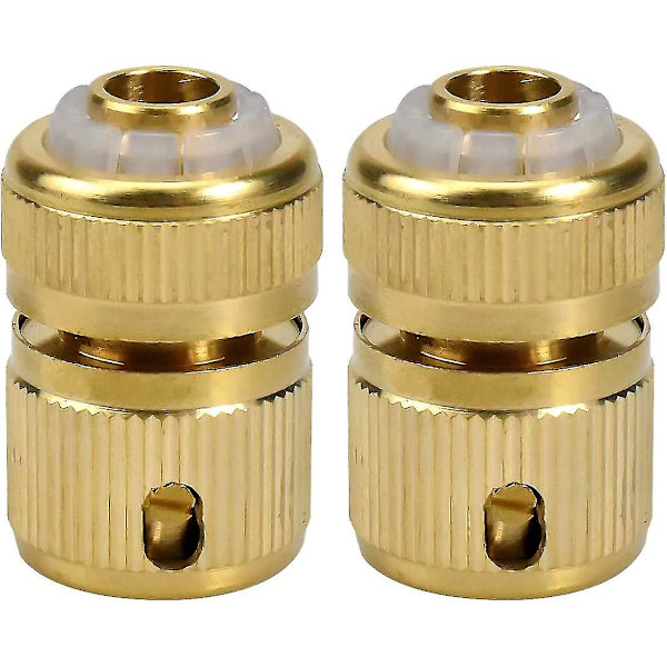 2-pack slangkopplingar med snabbkoppling, 1/2\" slangrör, mässings ...