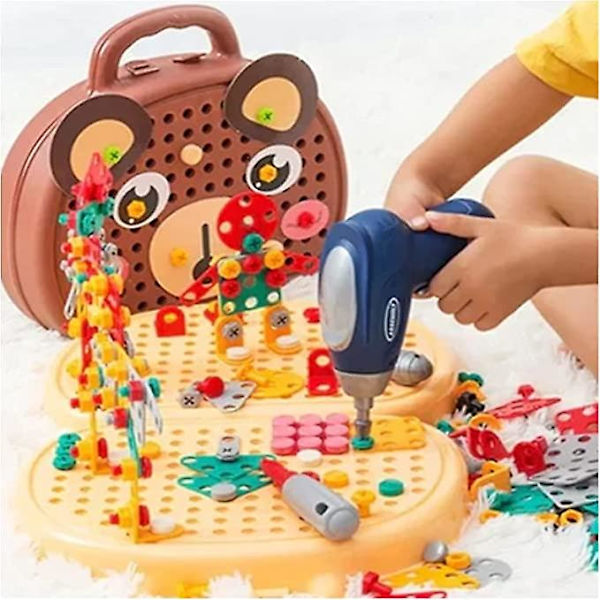 Verktygslåda - Utveckla kreativitet, barns borrset byggklossar ...