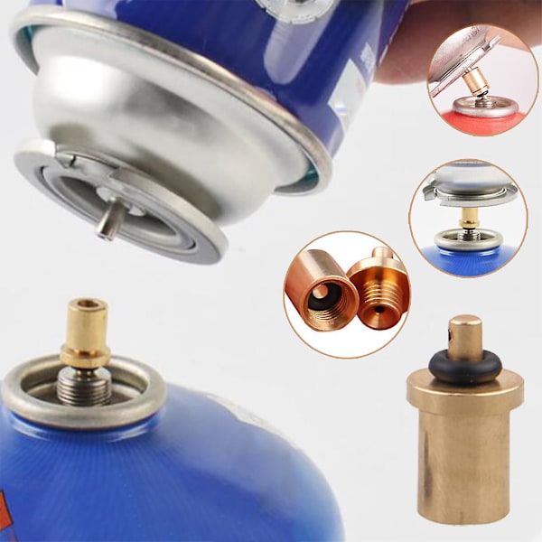 Utomhus Camping Brännare Konvertering Lång Platt Tank Spis Gasflaska ...