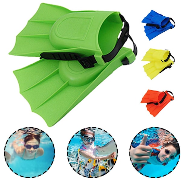 Simfenor Barn Snorkling Fotsvampar Nybörjare Simutrustning green | Fyndiq