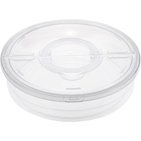 Plastik Klar Kage Pizza Opbevaringsboks, 30cm Rund ...