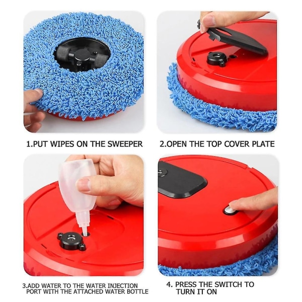 Helautomatisk soprobot Smart Impregnering Rengöringsrobot USB Laddning ...