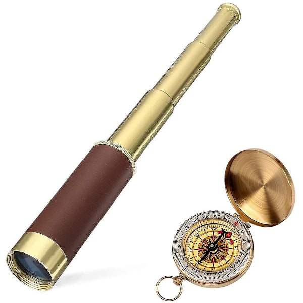 Retro piratteleskop zoombar 25x30 kikare bärbar hopfällbar handhållen ...
