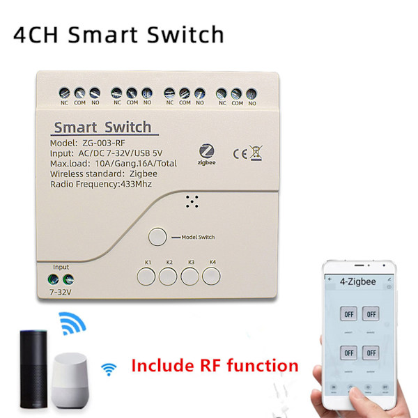 Wifi Smart Switch Faceplate Board Tuya Smart Zigbee Protocol Relämodul ...