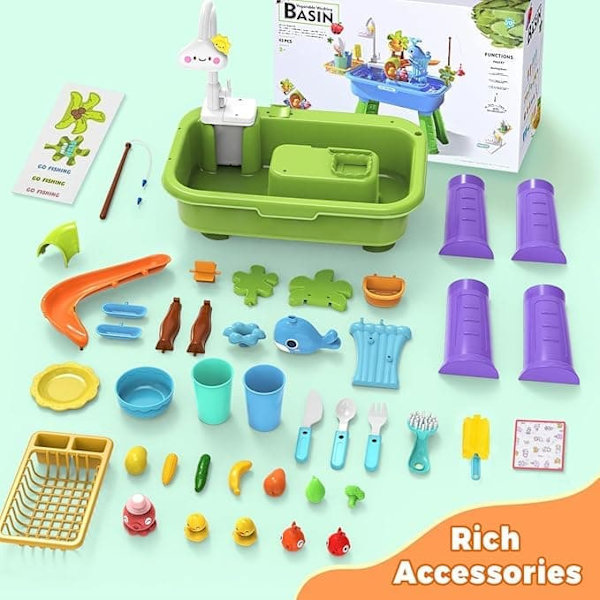 Water Table for Kids with Electric Water Pump - Fishing Game & Sensory ...