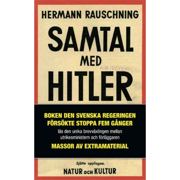 Samtal med Hitler 9789127119642 | Fyndiq