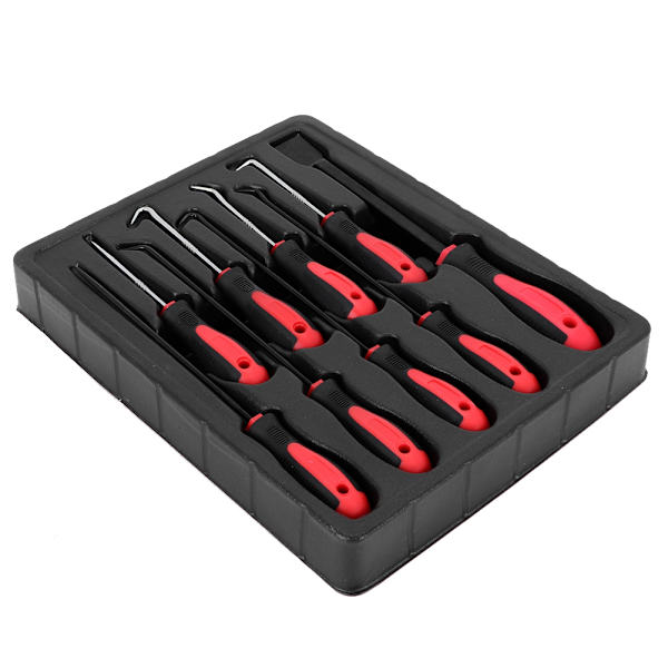 9-delad precisionsats med krokar för O-ringar, tätningar och packningar ...