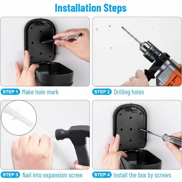 Nyckelskåp, Stor väggmonterad nyckelskåp för inomhus utomhus ...