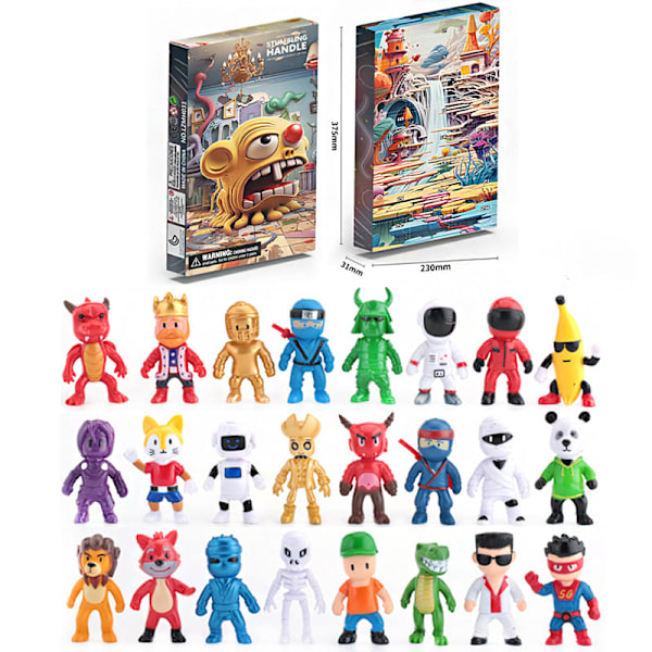 Julkalender 2024, 24 st Söta Tecknade Julkalender Minifigurer Leksaker ...