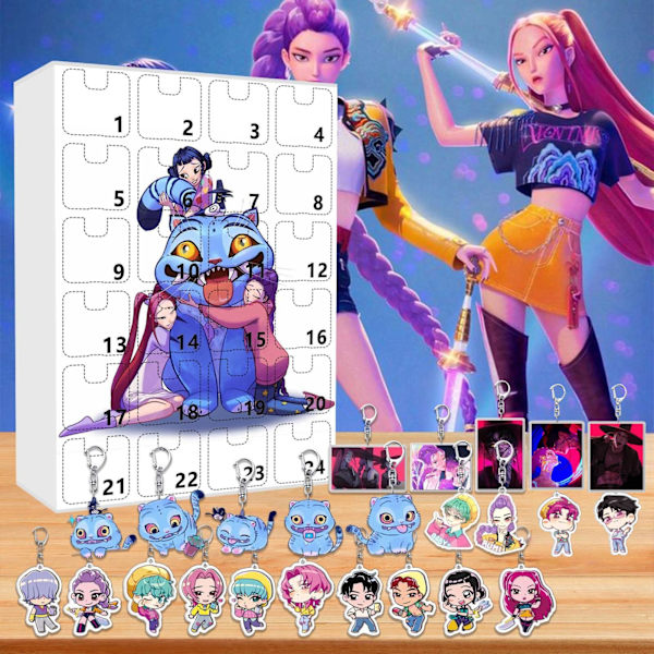 Jul Kpop Demon Hunters Blind Box Akryl Nyckelring Hänge Gåva | Fyndiq