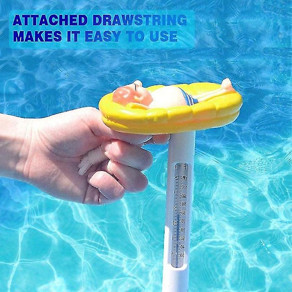 Pool termometer, flytande pool termometer, tecknad drifter Shape ...