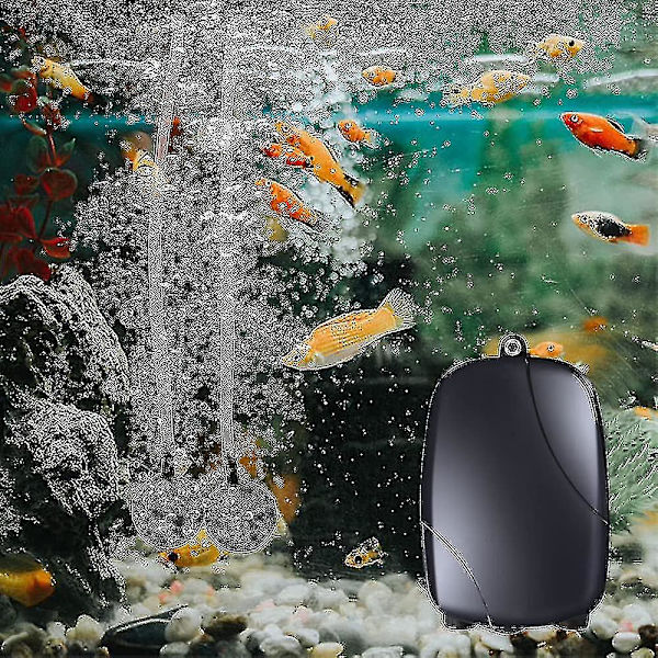 1 set akvarieluftpump, ultratyst akvariepump, akvariesyrepump ...