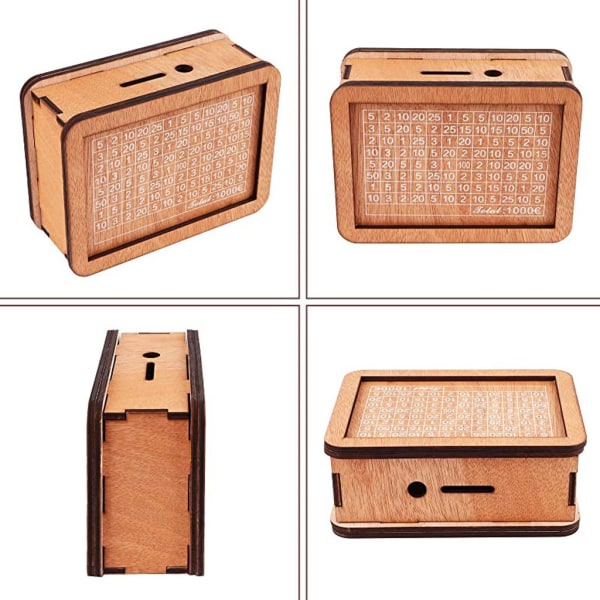 Sparbössa, 1000 € trä sparbössa, sparbössa barn med disk, spargrisar ...