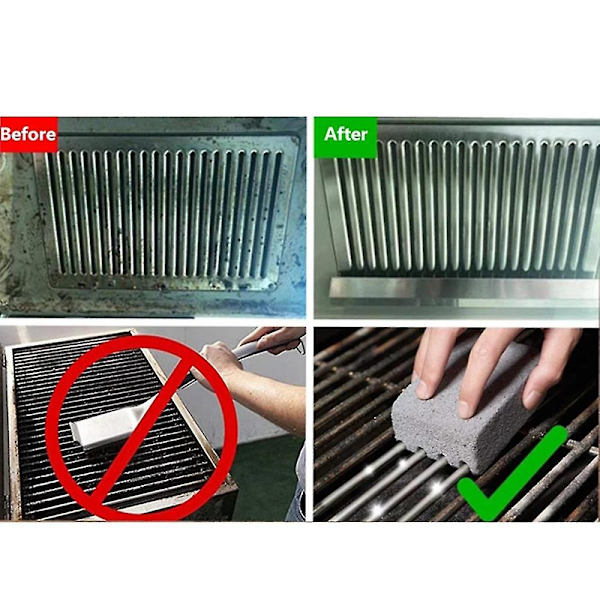 6 kpl Bbq Grill Clean Brick Block Grilli Puhdistuskivi Bbq Telineet ...