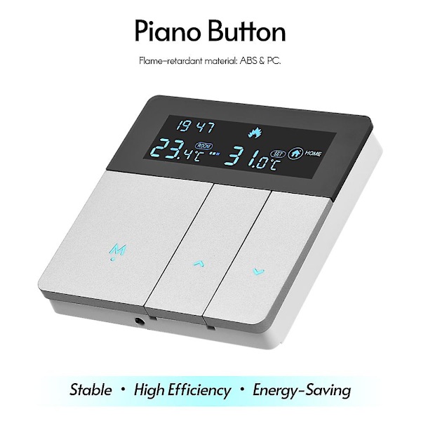 Programmerbar smart digital termostat rumstemperaturregulator med bildskärm för kontorshotell i ...