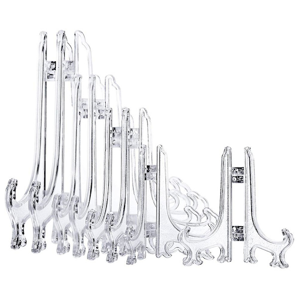 Mini Staffli Stativ Plast Tallriksställ För Visning Ram Samlarobjekt ...