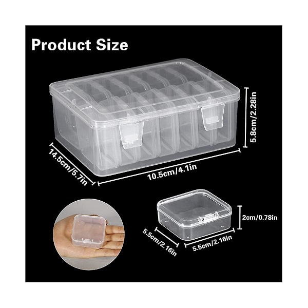 Small Bead Organizer Plastförvaringsväskor Förvaringsbehållare ...