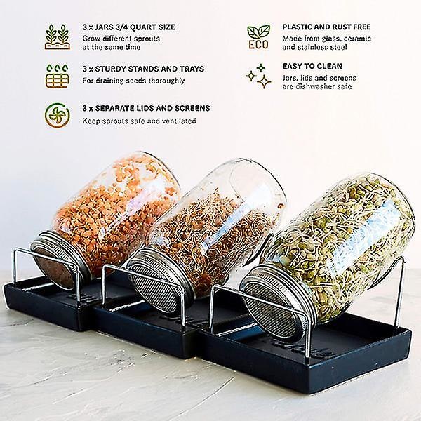 Automatisk Sprouter Machine Bønnespirer Dyrkingsmaskin Stor kapasitet ...