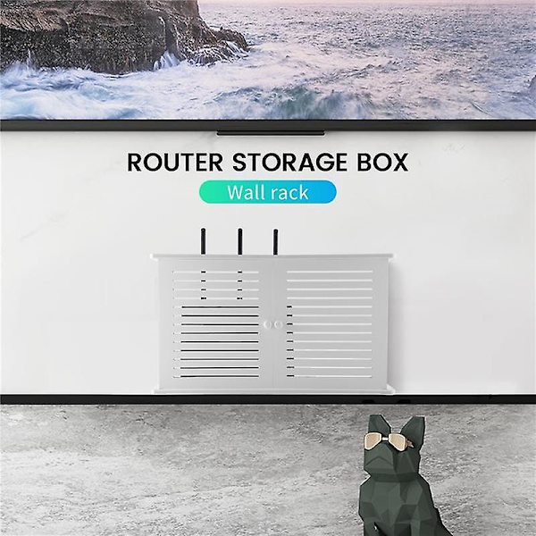Trådløs Wifi Router Bokser Træboks Kabel Plus Wire Bracket Væghængende ...