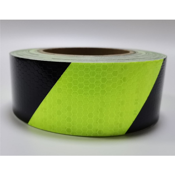 25m X 5cm Varningstape Reflextejp Självhäftande Tejp Reflexremsa Trafik ...
