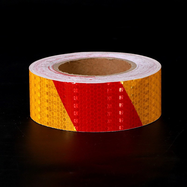 25m X 5cm Varningstape Reflextejp Självhäftande Tejp Reflexremsa Trafik ...