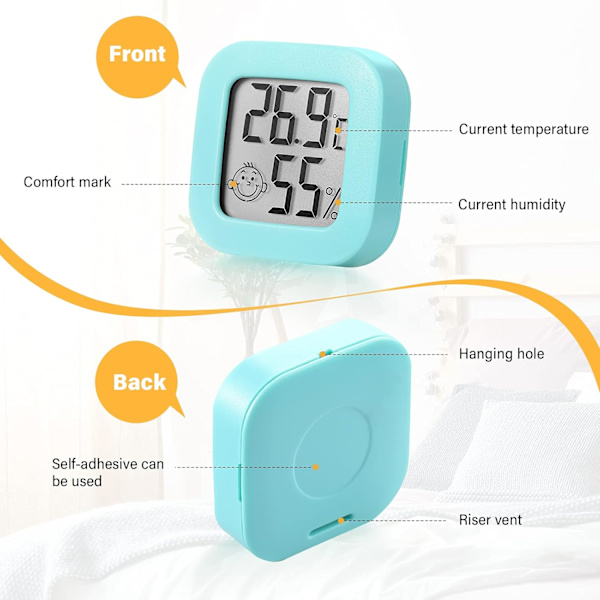 Digital badtermometer, LED-display för duschkran, LED-vattentermometer ...