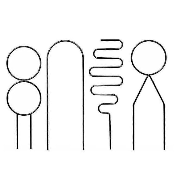 4 st Små Metall Spaljéer för Krukväxter, Spaljé för Klätterväxter ...