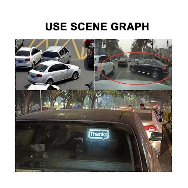 Bil Tack Auto Fjärrkontroll Körning S Skylt Display Rgb Le | Fyndiq